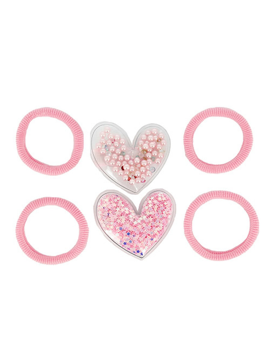 Набор для волос MISS PINKY BASIC (резинка 4 шт, заколка 2 шт)