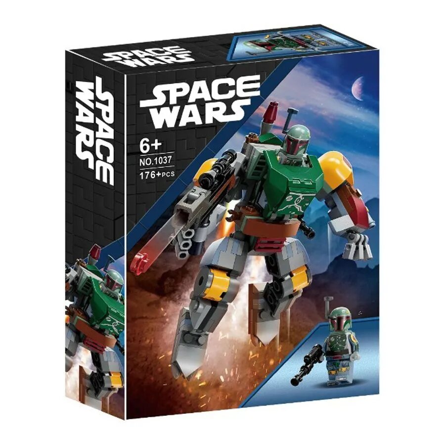 Конструктор KSZ Space Wars: Робот Боба Фетт, 176 дет. (KZ_1037) / совместим с 75369