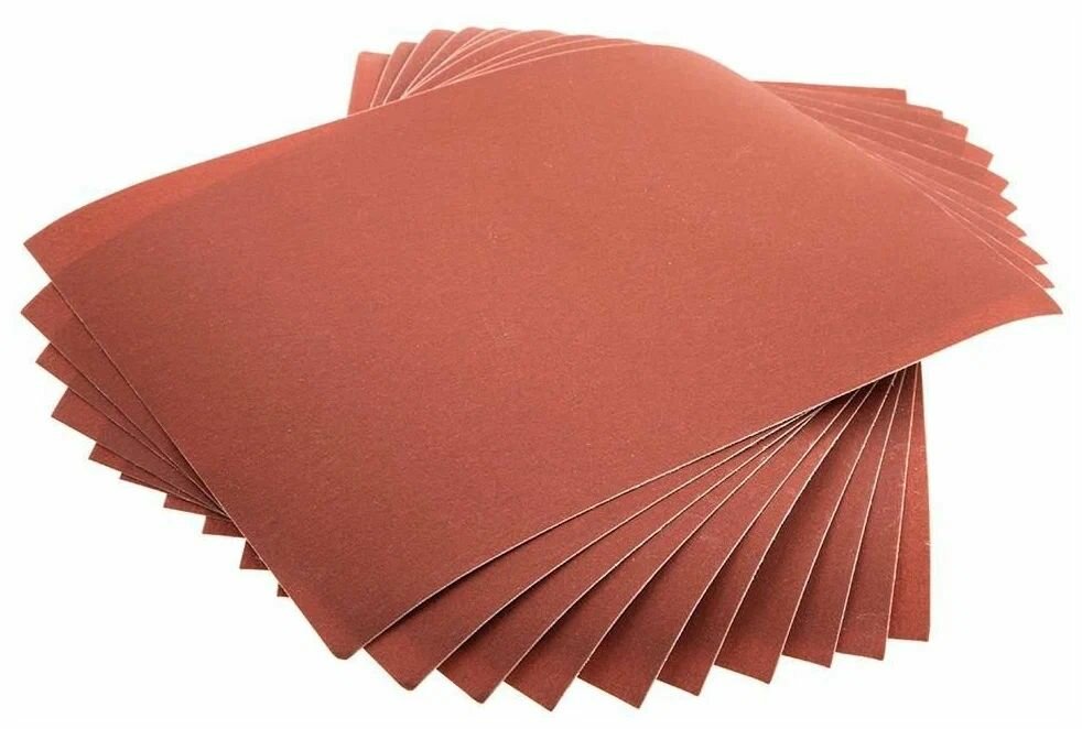 Бумага наждачная 170х240мм ткань водостойкая 5Н (Р220) БАЗ набор 10шт