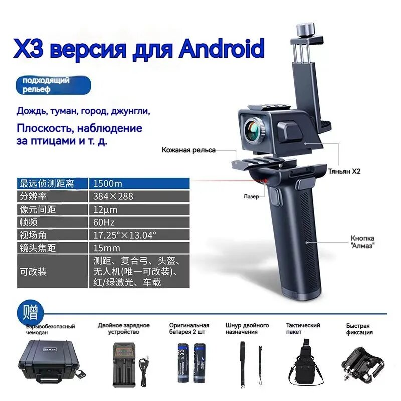 InfiRay небесное око X3 Тепловизионная камера