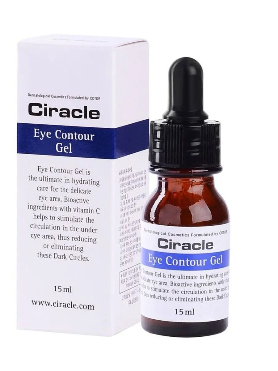 Гель Ciracle Eye Contour Gel для контура глаз, против отеков, темных кругов и морщин, 15 мл