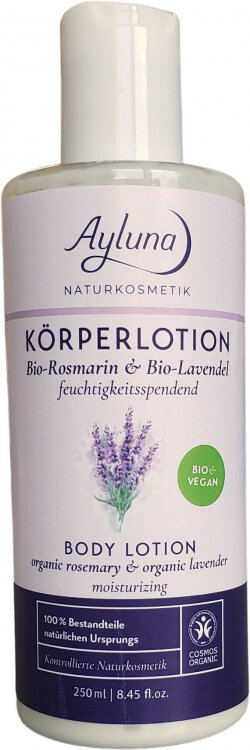 Ayluna Лосьон для тела органический розмарин и лаванда 250 мл