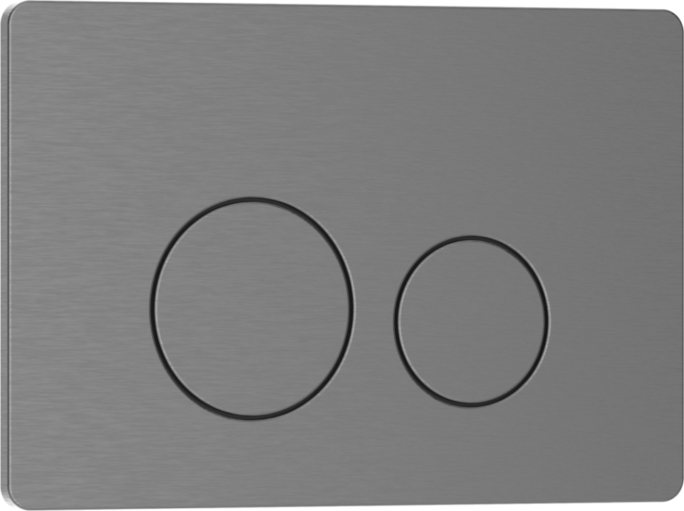 Кнопка смыва IBERICA BLANCA INOX-О нержавеющая сталь, вороненая сталь (IB. B081.008.000)