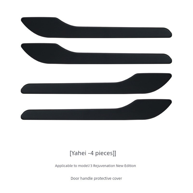 Защитная пленка для ручек дверей Tesla Model 3/YL Fresh Edition - Матовый черный, 4 шт.