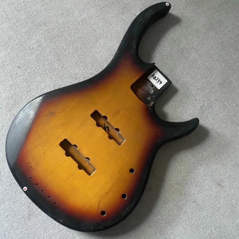 Корпус бас-гитары KB234 (4 струны, цвет sunburst, дерево, звукосниматели JB) правый, для замены и DIY