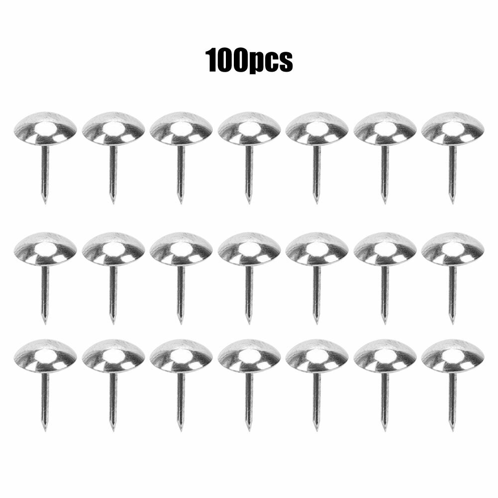 100 шт. кованые гвозди для обивки мебели, антикварный бронзовый, для декора дома