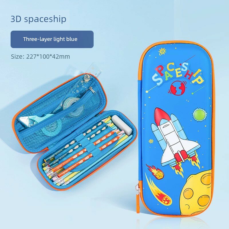 Креативный трехмерный пенал Deli 3D для учащихся начальной школы, многофункциональный пенал большой вместимости, пенал