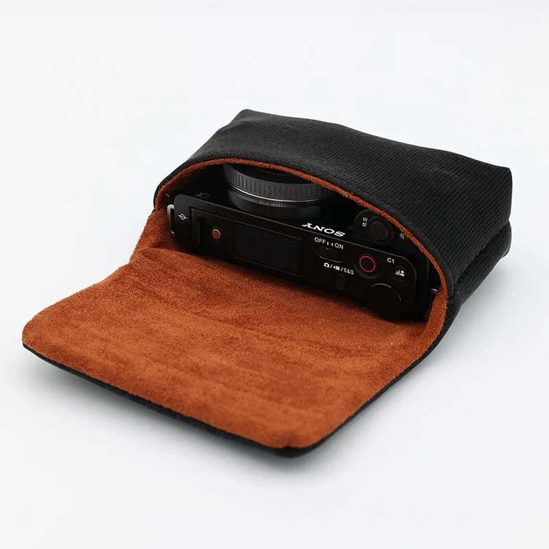 Портативная сумка для хранения камеры 11x7x4 см. Компактный чехол для камеры с внутренними отделениями для аксессуаров для зеркальных камер.