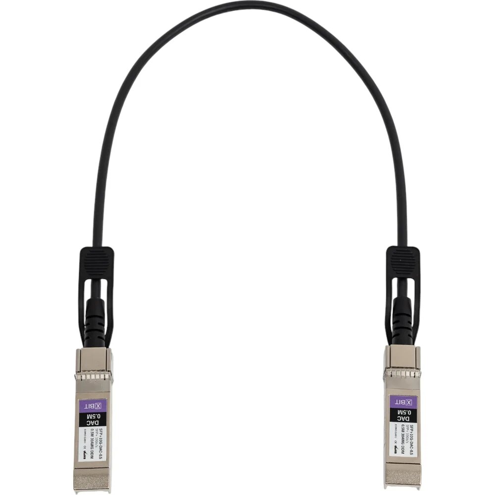 Кабель XBIT SFP+ 10G DAC 0.5м S10GT0.530, белый, универсальный