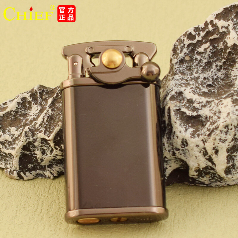 Бензиновая зажигалка Chief Диана винтажная, карманная, подарочная, НЕ заправленная