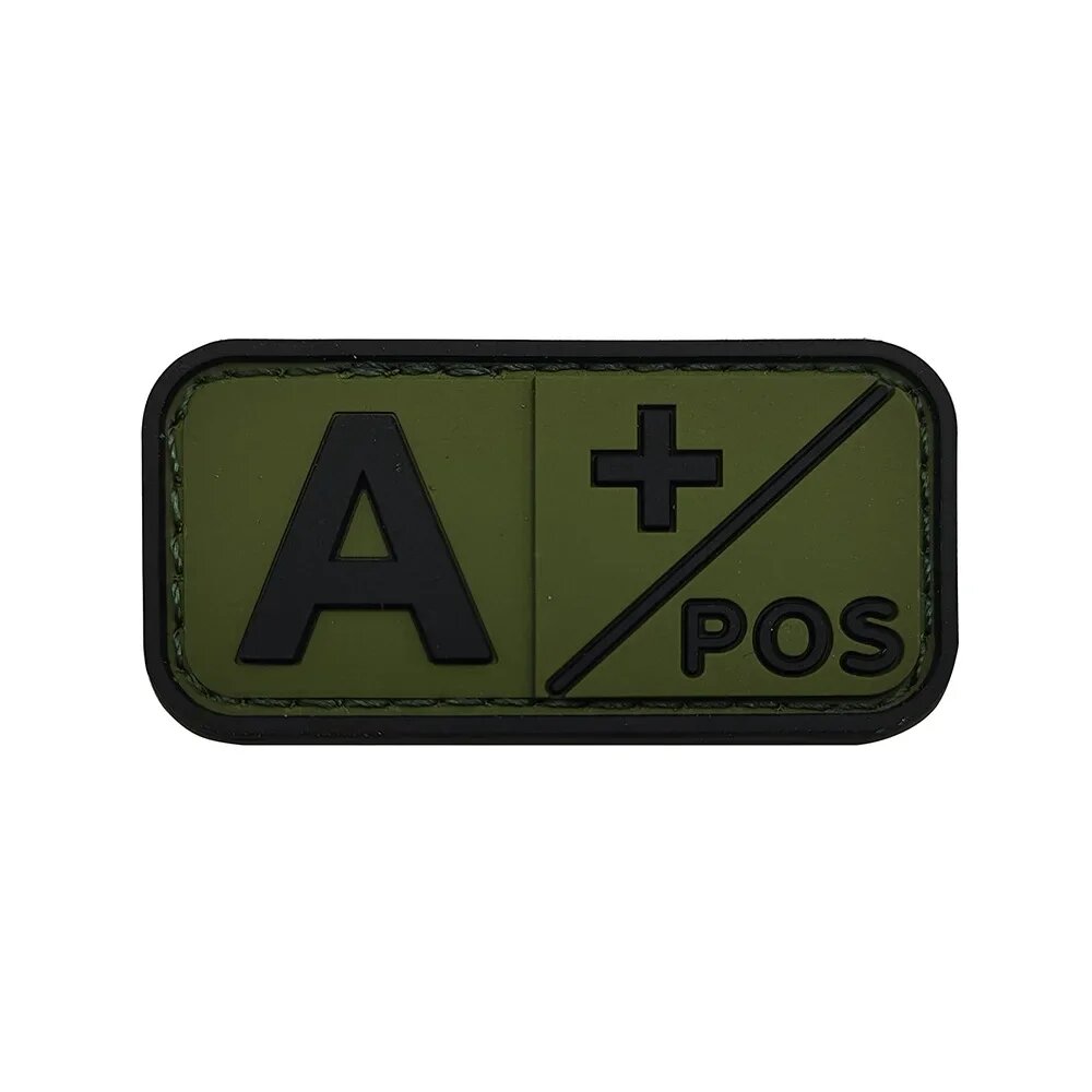 Нашивка A+ POS Green, резиновая, LIBERWOOD