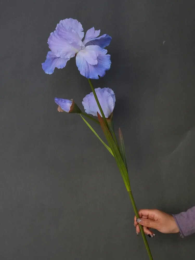 Искусственный шелковый цветок Ирис WQNJIN light purple