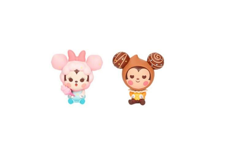 Коллекция Десертов с Микки Маусом и Минни Маус унисекс POP MART Mystic Boxes, Confirmed-Cotton Candy Minnie+Chocolates Mickey Mouse (Open)