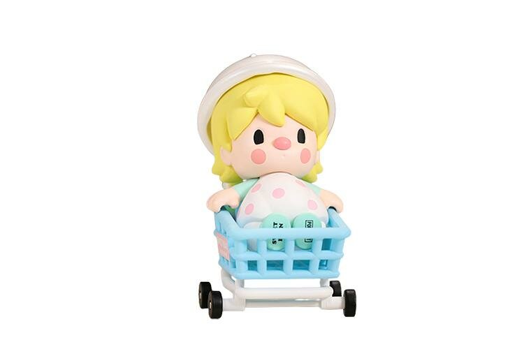 Коллекционные фигурки унисекс POP MART Grocery Первое Поколение Мистические Боксы, Confirmed-Hidden Style-Shopping Carts Baby (Open)