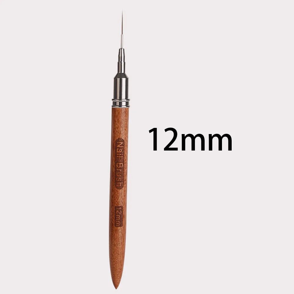 Деревянные кисти для дизайна ногтей Кисти для дизайна ногтей 4/8/12/20/25 мм Кисть для рисования Художественный дизайн Супертонкие детали Ручка для ногтей Линии для рисования