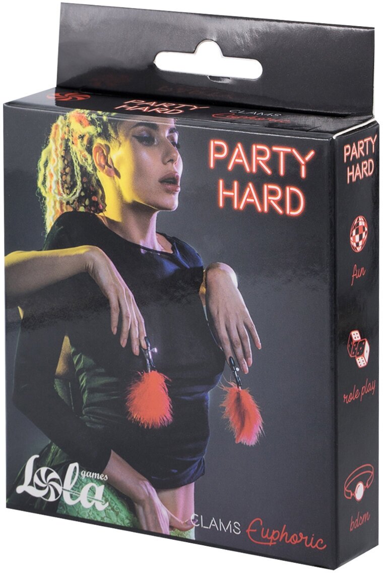Зажимы на Cоски Party Hard Euphoric Red