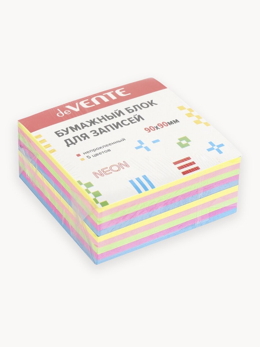 Блок для записей непроклеенный, сменный блок 90x90 мм, 400 л