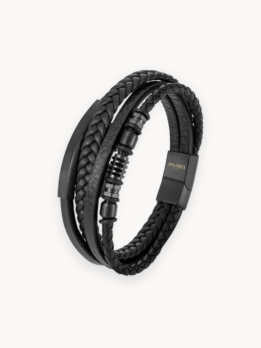 Плетеный браслет Sharks Jewelry, металл