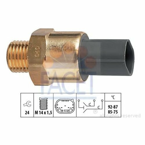 Датчик включения вентилятора Facet 75691 для BMW 3 серия E36, Z3 E36