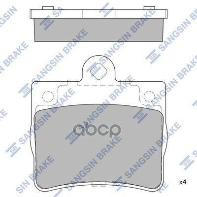 Колодки задние MERCEDES C W202 93-00 SP1922 Sangsin brake арт. SP1922
