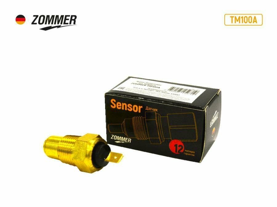ZOMMER TM100 Датчик температуры охлаж жид-ти ГАЗ, МАЗ, краз, ЗИЛ, ПАЗ (ТМ-100) ZOMMER