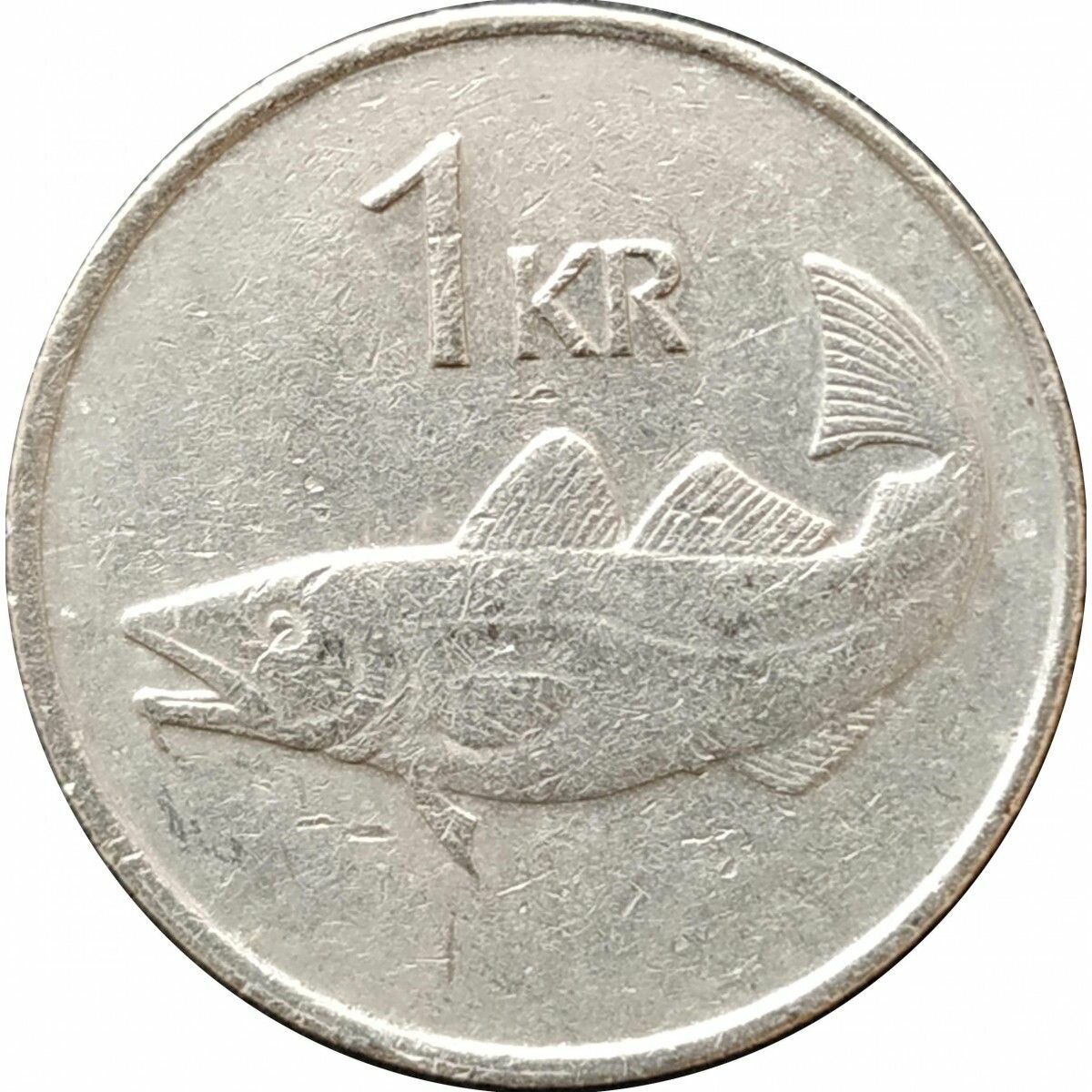 1 крона 1981 Исландия из оборота