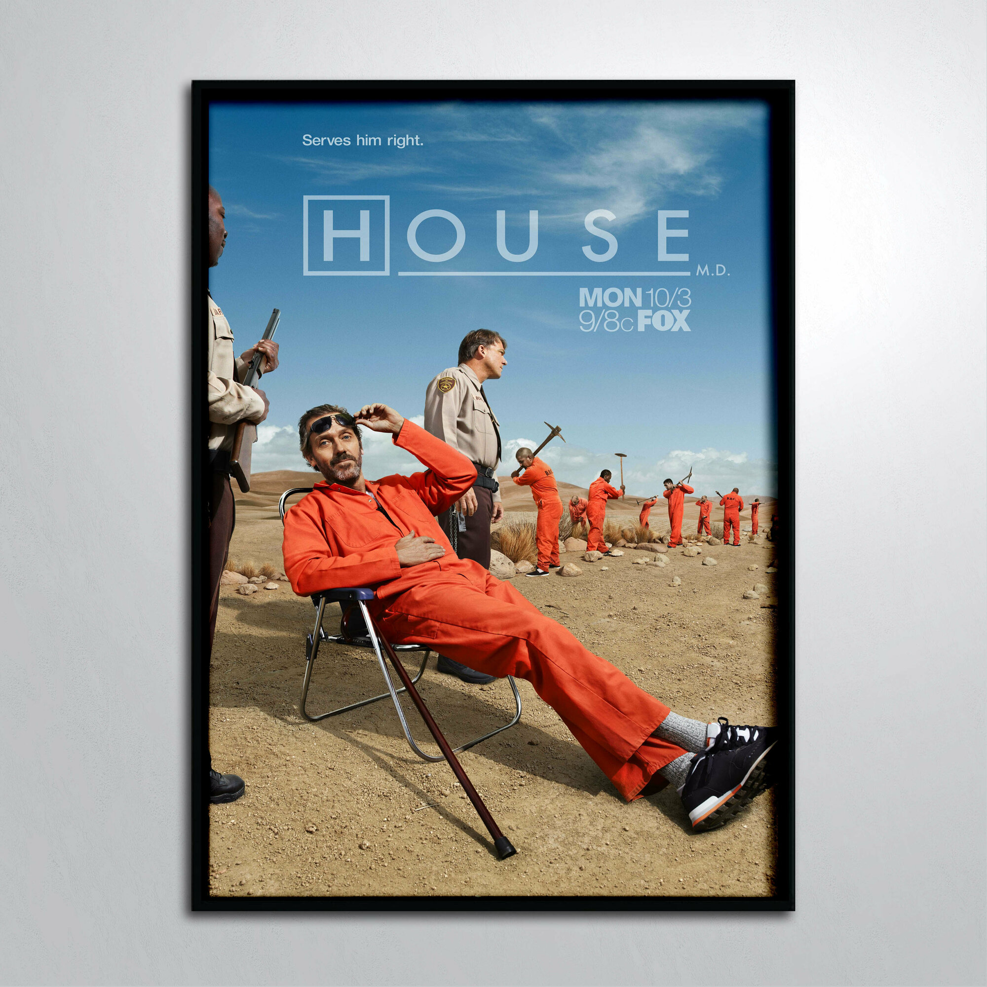 Постер в раме/Доктор Хаус Тюрьма House M.D.