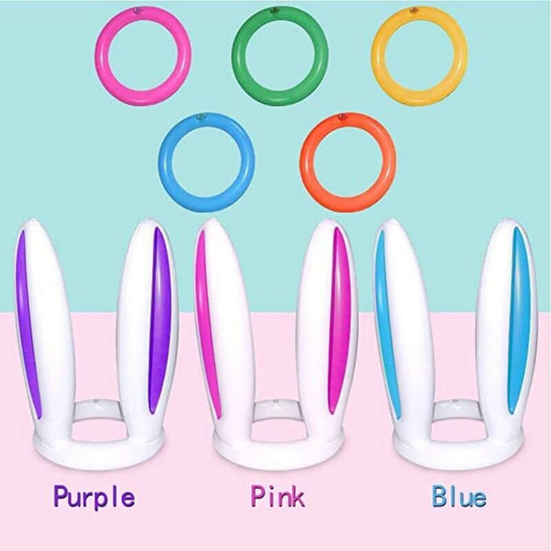 Трансграничная эксклюзивная Пасхальная надувная игрушка петли кролика уши кролика броска петли надувная шляпа с головой