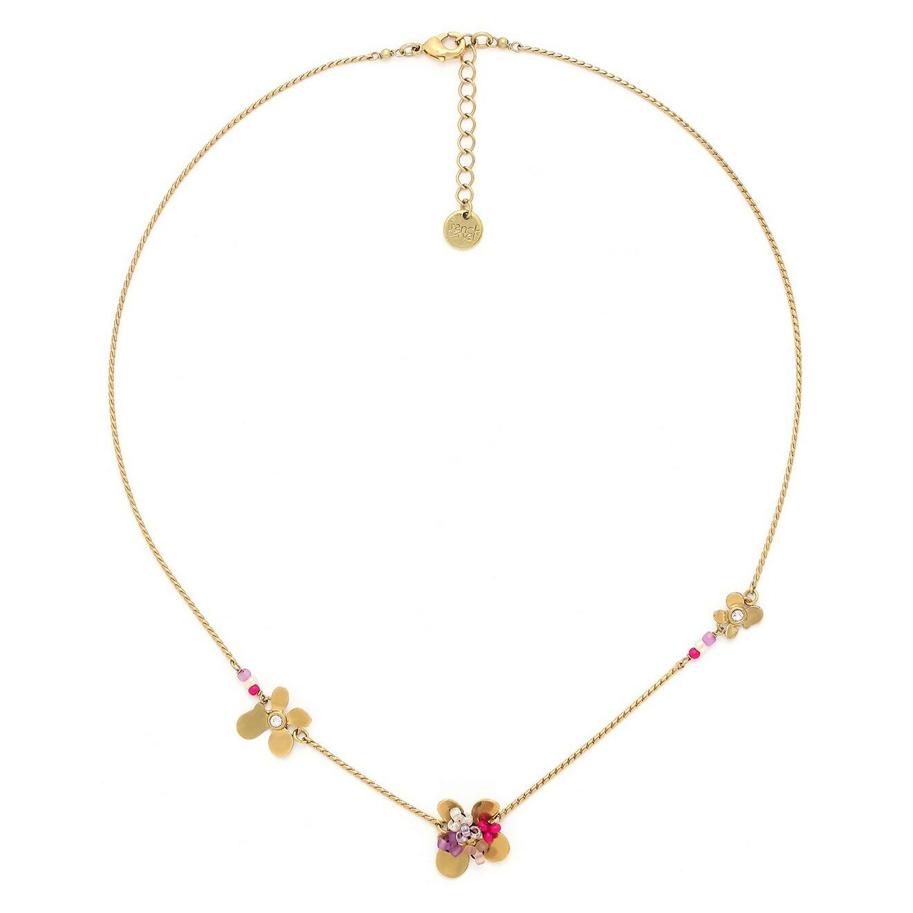 Колье, кристаллы Swarovski, бисер