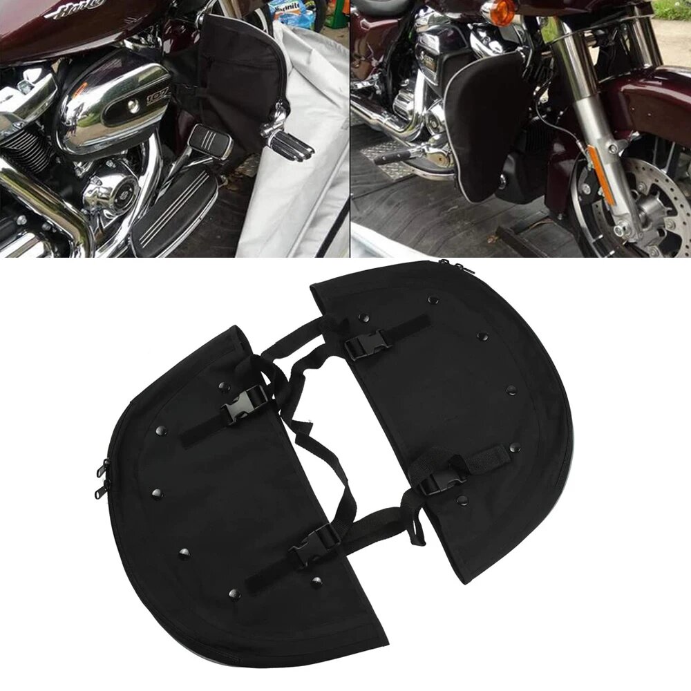 Мягкие мотоциклетные гетры Chaps для моделей Harley Softail FLSTC Fat Boy, оснащенные защитой двигателя 1965-2020, сумкой для ног