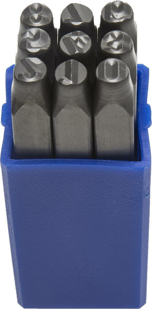 Штамповочное клеймо ЗУБР, 6 мм, арабские цифры, профессиональное, клеймение