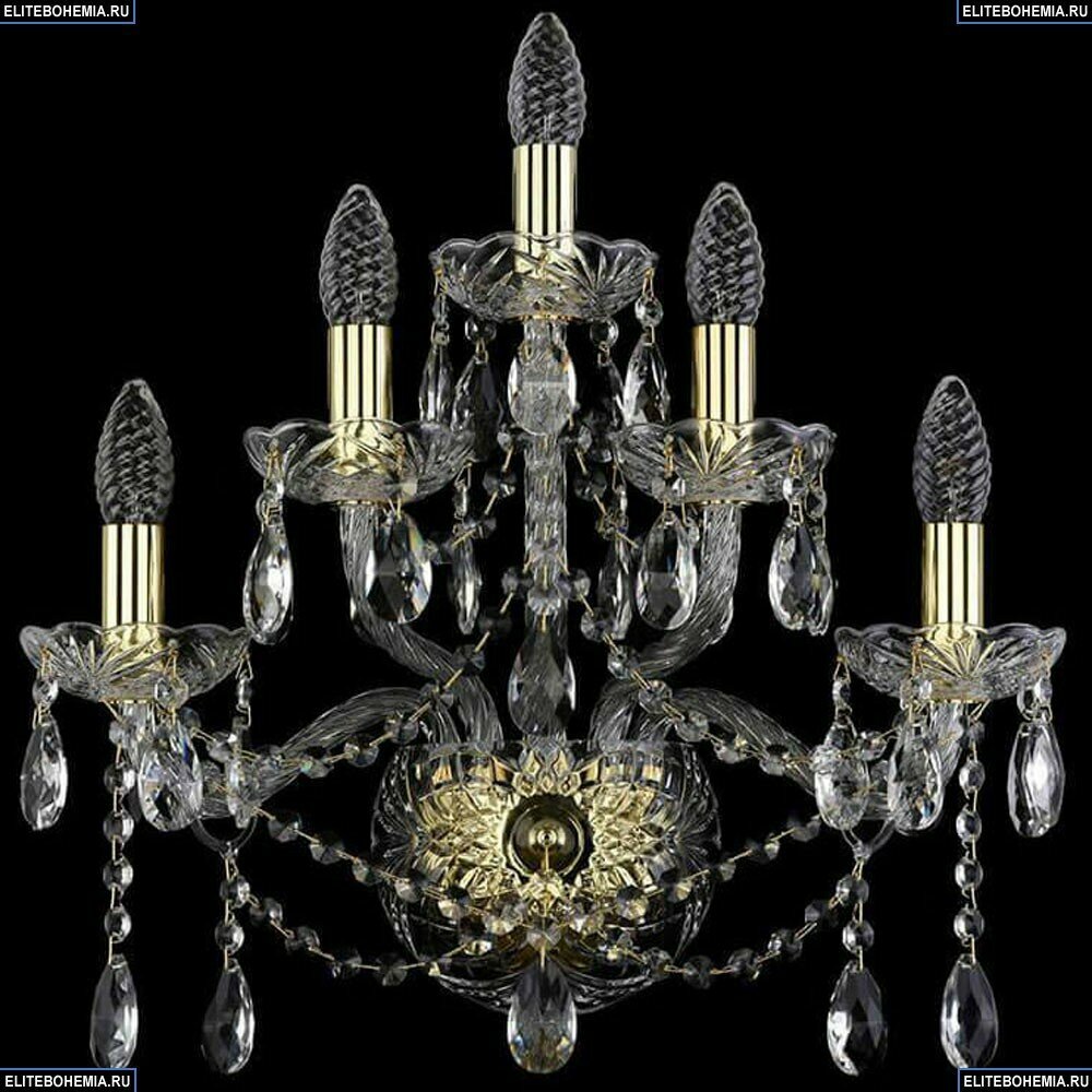 1413B/2+2+1/165/G Хрустальное бра Bohemia Ivele Crystal
