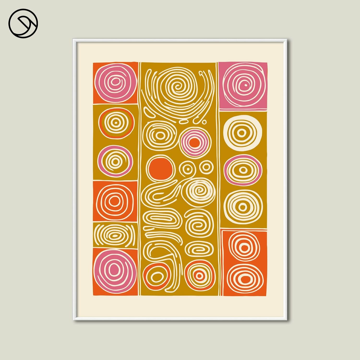 Постер в раме 50х70 Postermarkt, Арт Абстракция №64