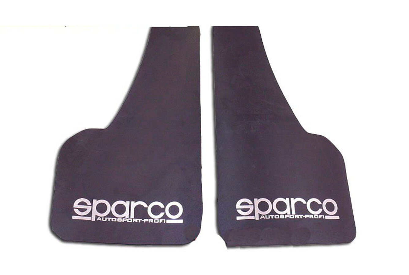 Брызговики автомобильные универсальные "Sparco", малый, черный