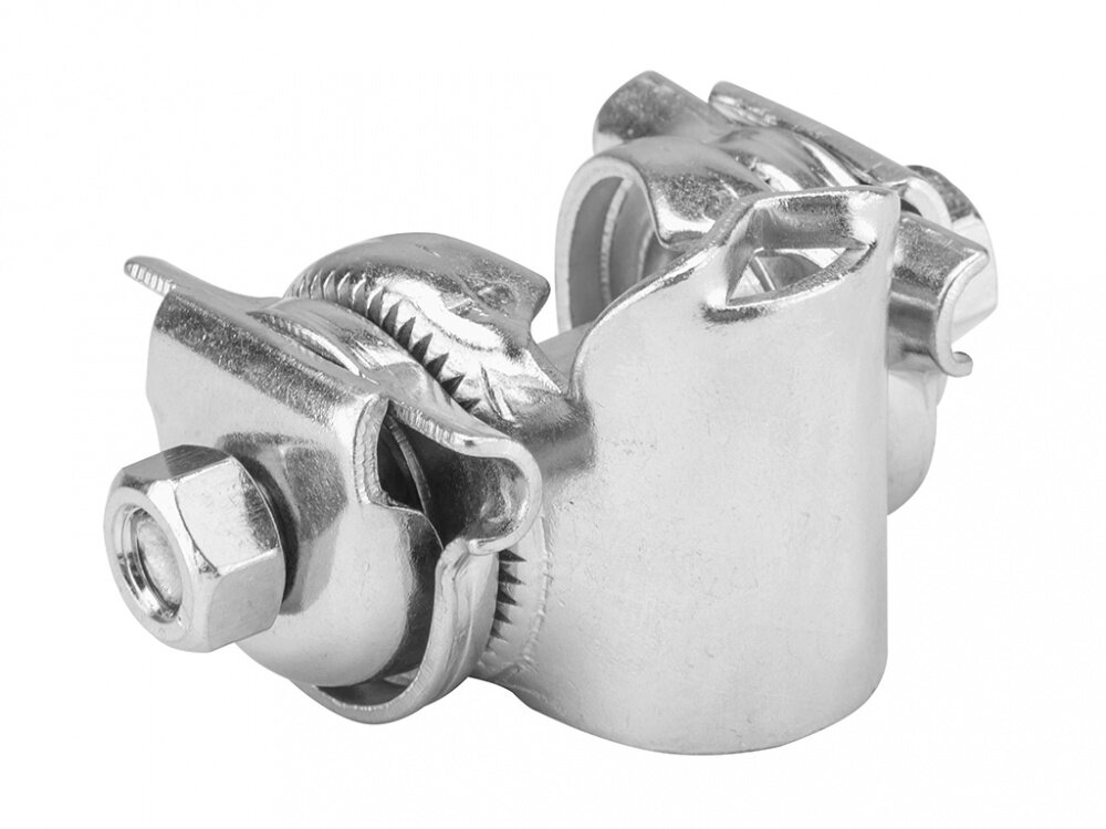 Замок седла 22 серебристый стальной