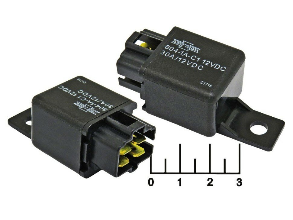 Реле =12V 30A/12VDC 804-1A-C1