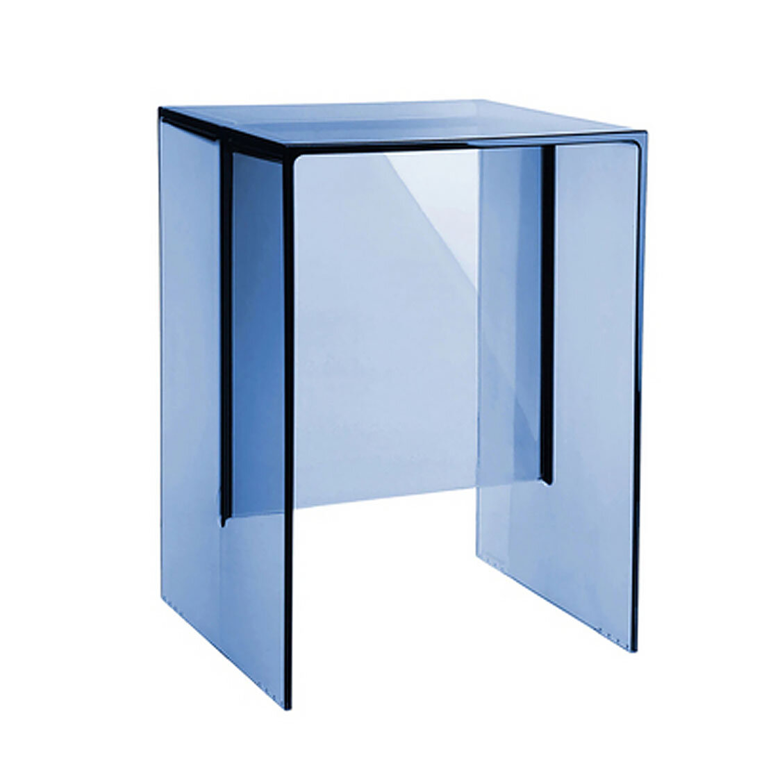 Дизайнерский прозрачный табурет Kartell Max Beam (синий)