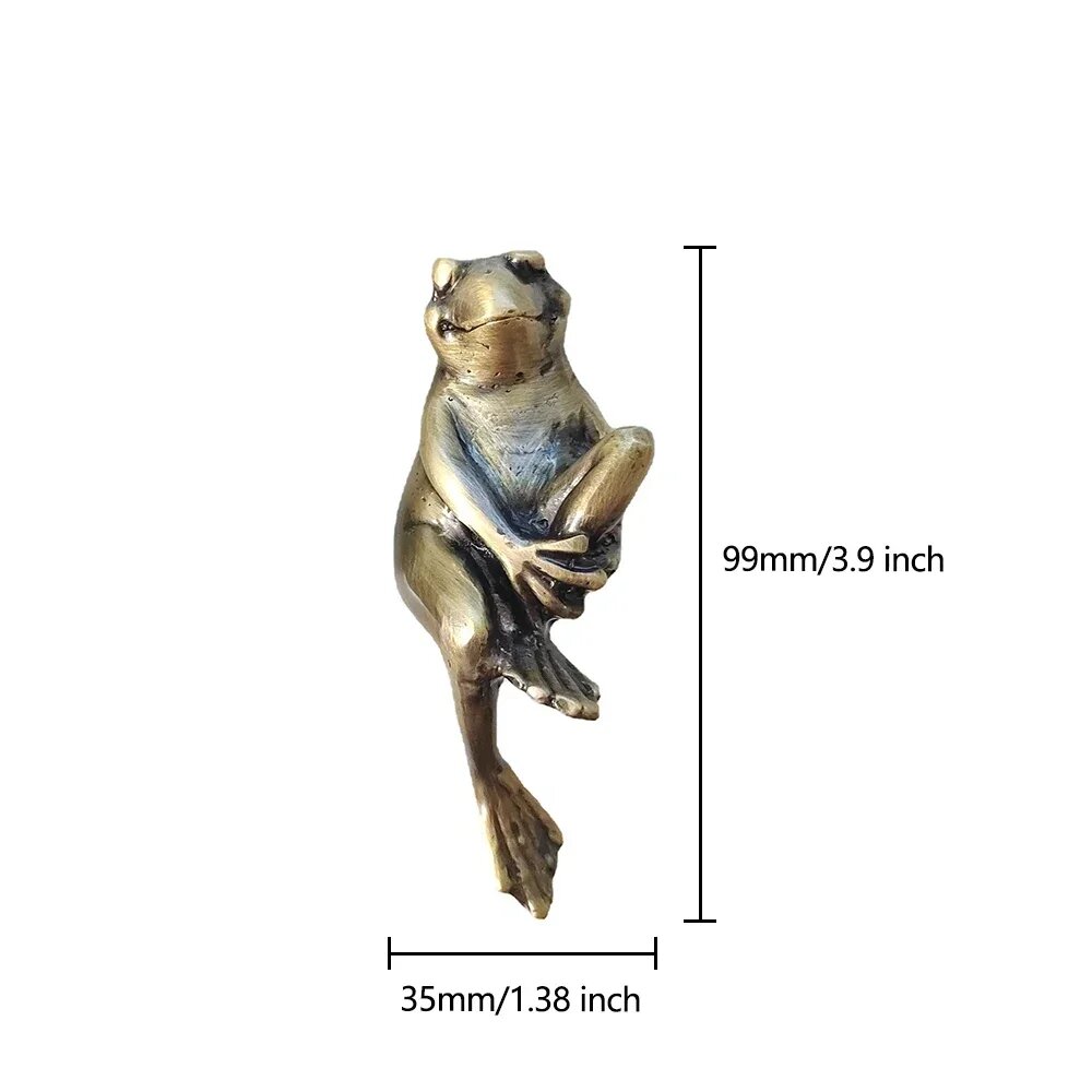 Латунные ручки для мебели в форме лягушек 1 Pieces, B style