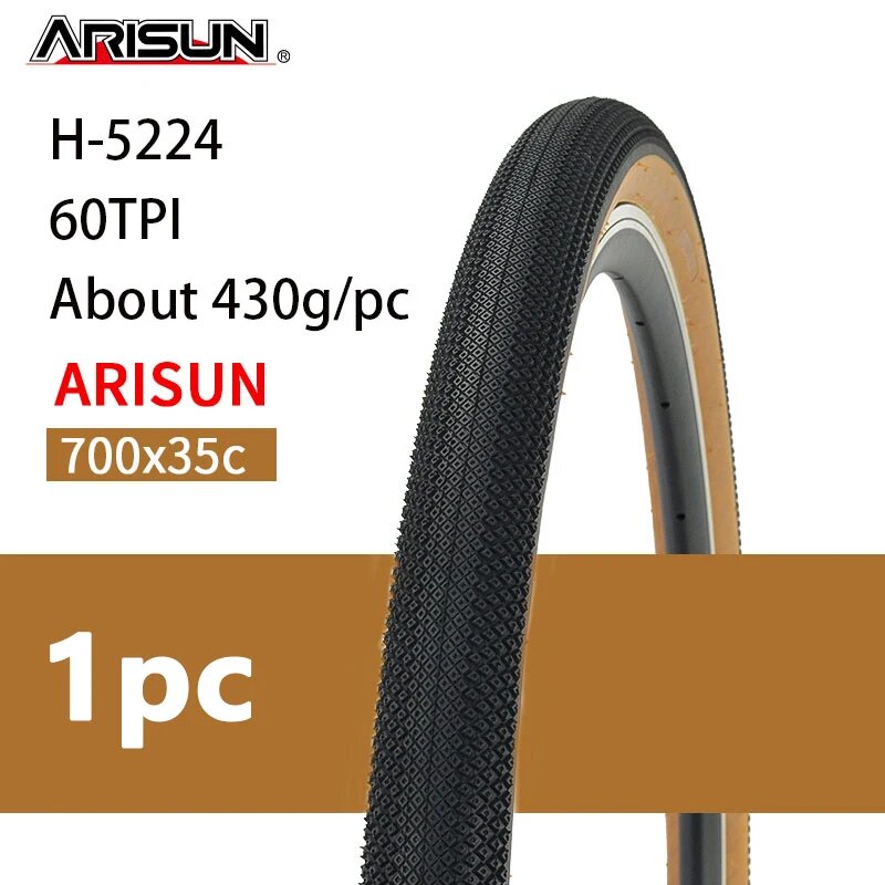 CHAOYANG ARISUN велошина 700x40C коричневая XC MTB 1pc 35c 60TPI