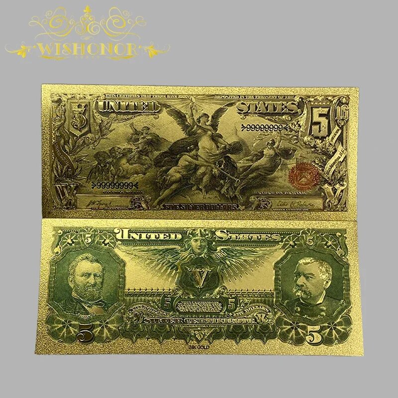 Золотые банкноты США для коллекции 1896 5