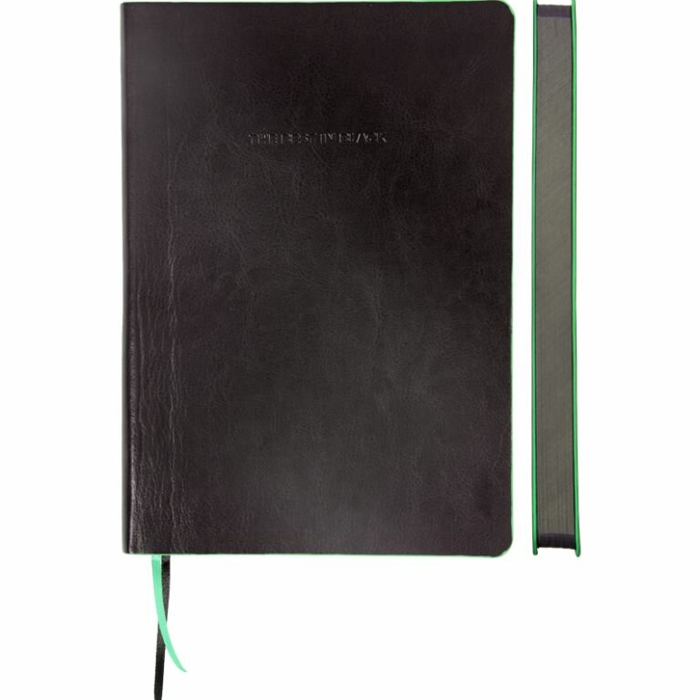 Ежедневник недатированный А5, 136л, кож. зам. "The best in black" чёрный