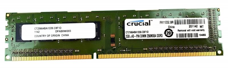 Оперативная память Crucial CT25664BA1339. C8F1D DDRIII 2Gb