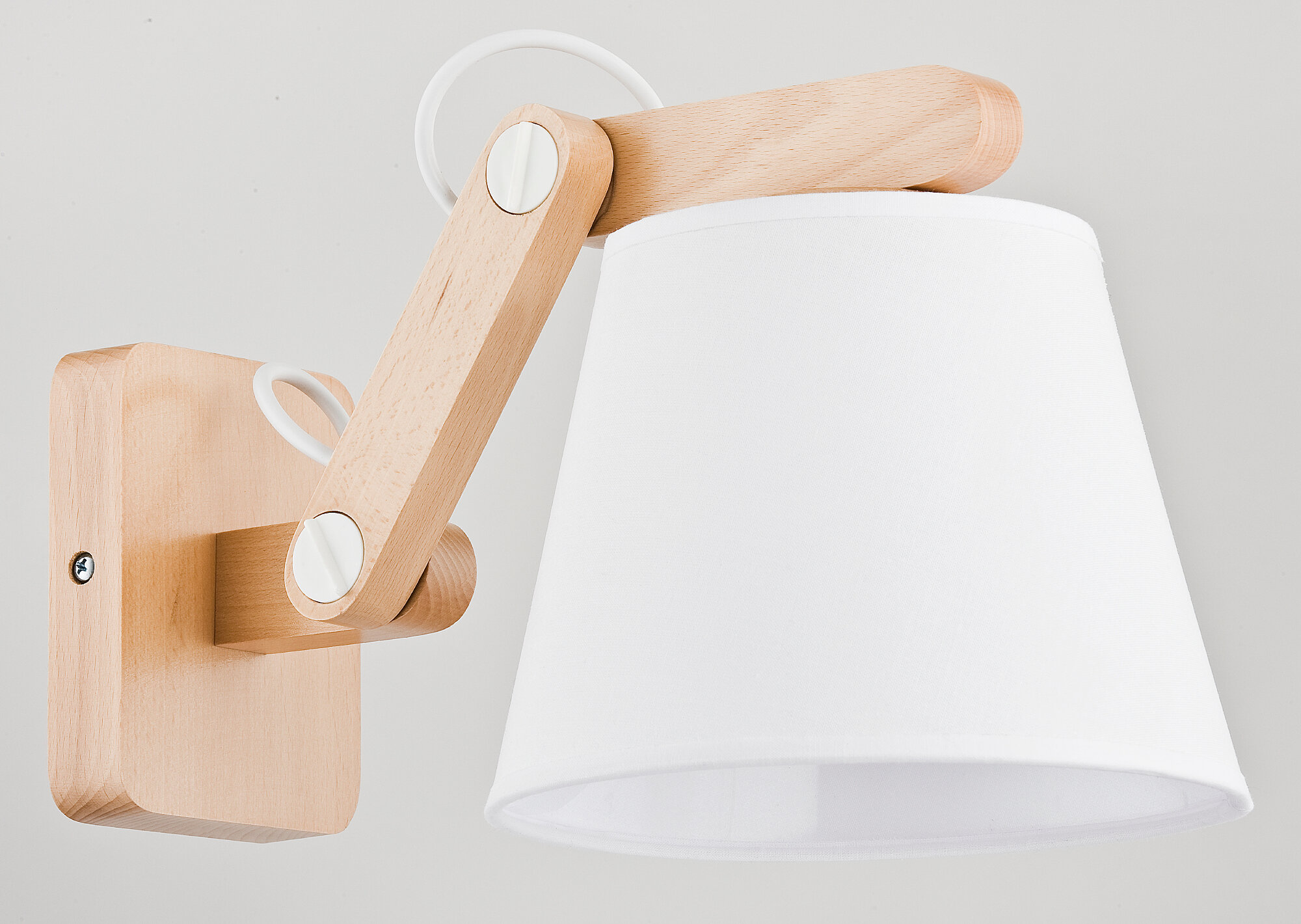 Настенное бра Adilux Joga White 23970, E27, кол-во ламп:1шт, Дерево