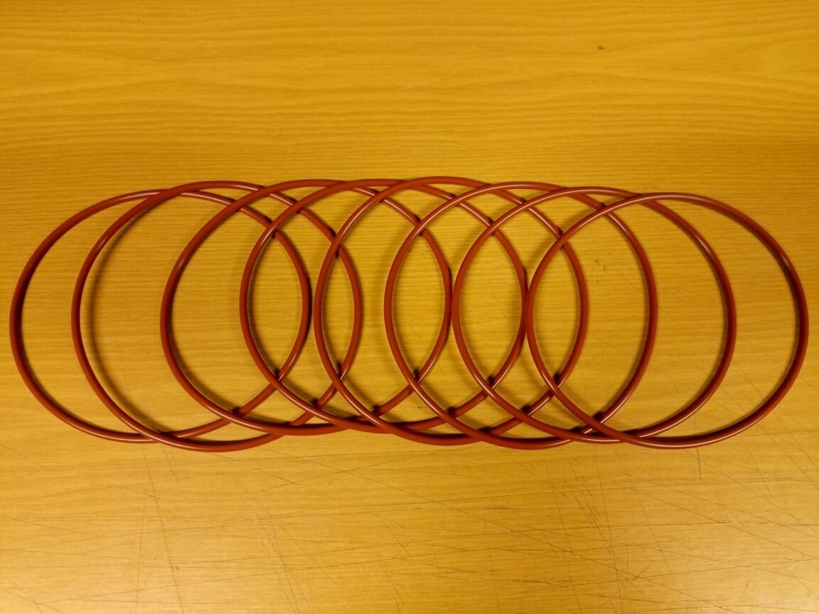 Комплект упл. колец на гильзу для ДВС ЯМЗ-534 Силикон VMQ70 - 8шт.