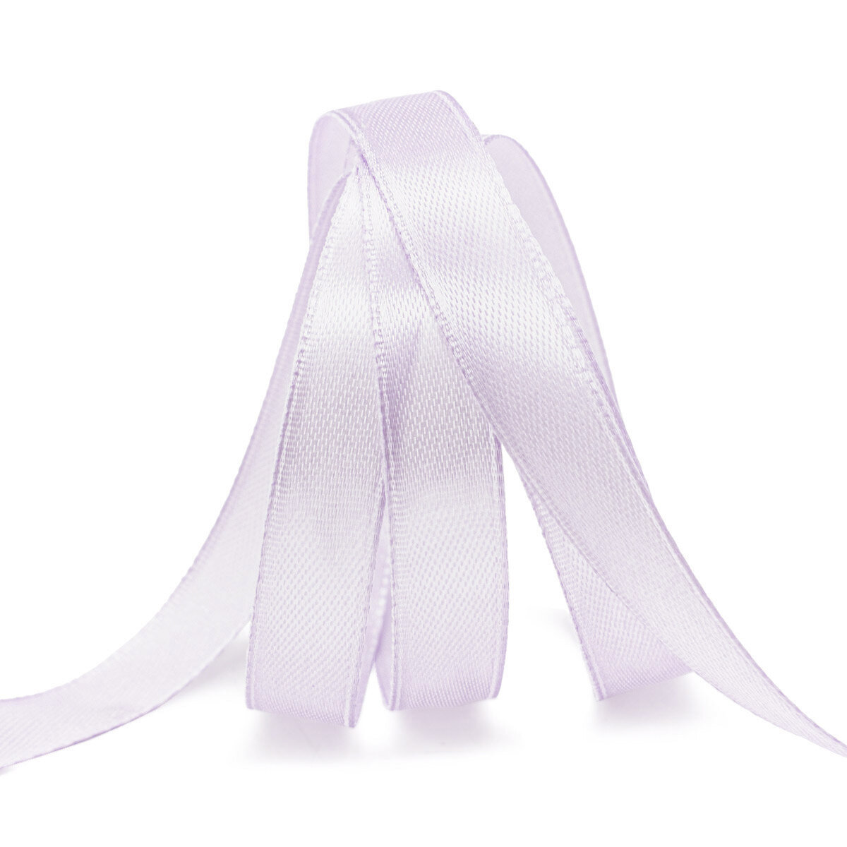Лента атласная декоративная Айрис, 1,2см*22,86м, полиэстер (163 бледно-лиловый)
