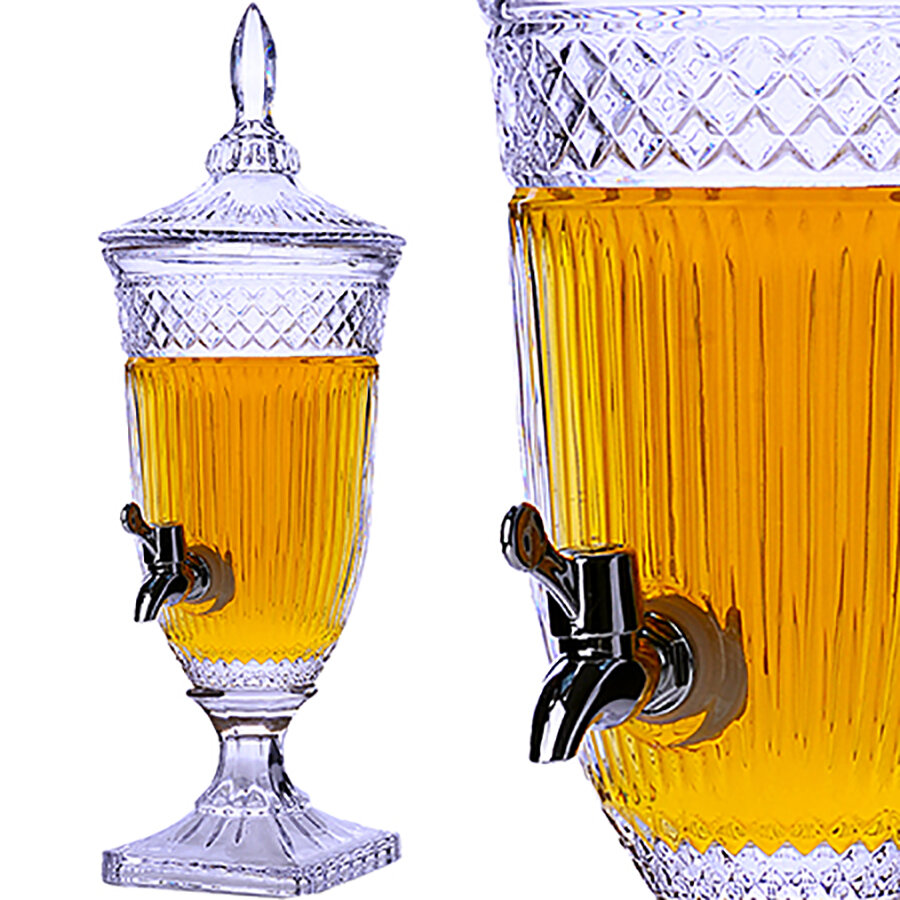 Лимонадница с краником Loraine, стекло, 1,8 л