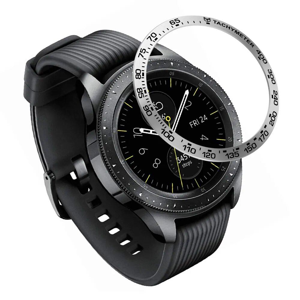 ZENHEO Безель-кольцо для Samsung Gear S3 / Galaxy Watch 46 мм Gear S3, Silver