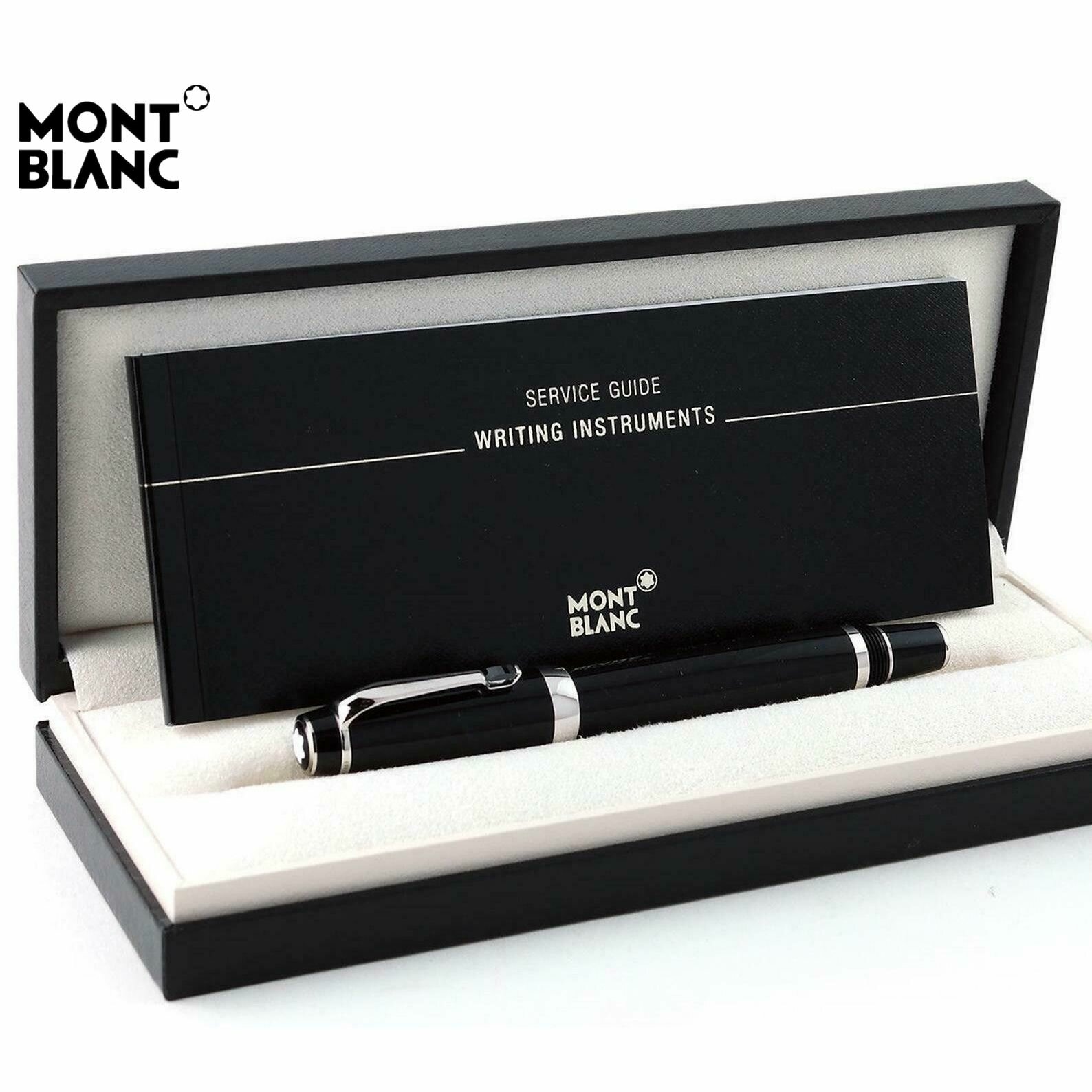 Montblanc Boheme Series Черная Ручка-роллер С Черный Камнем (Подарочная Коробка Включена)