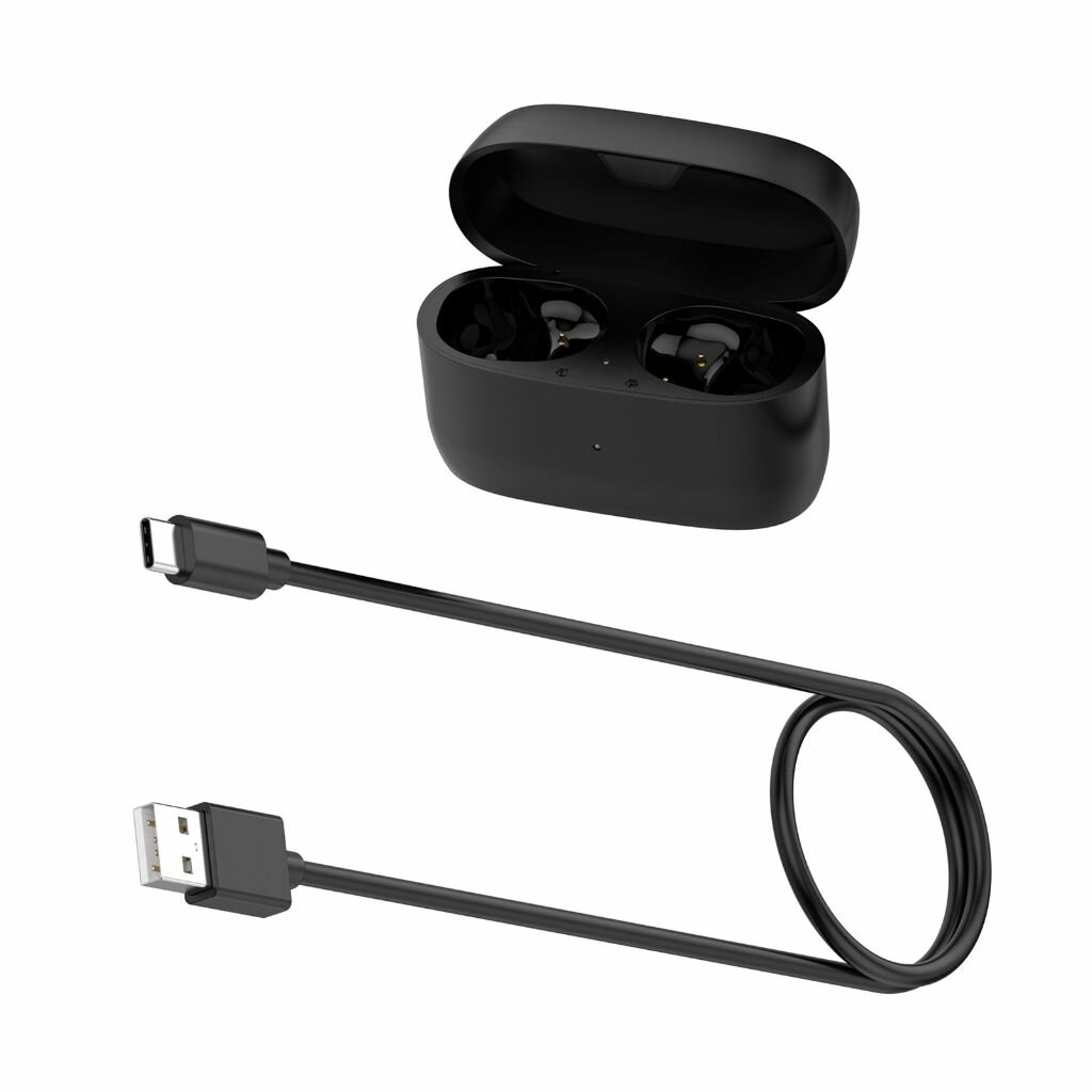 Портативный корпус зарядки для 4 активных беспроводных наушников с 590 мАч аккумулятор USB C Светодиодный индикатор