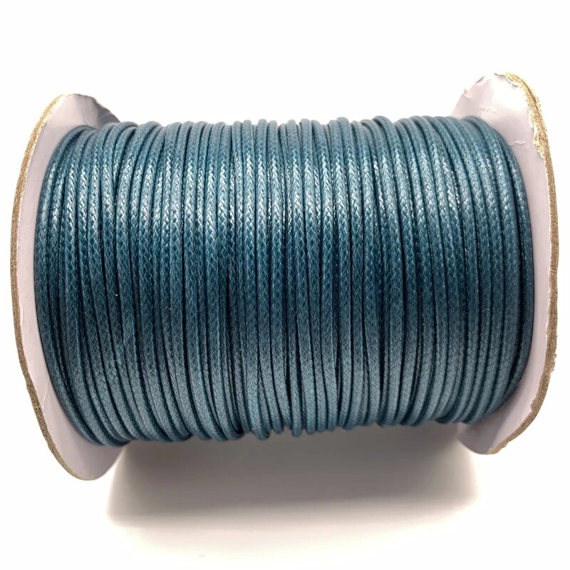 Вощёный шнур Dark Blue 0.5mm 10 yards для украшений
